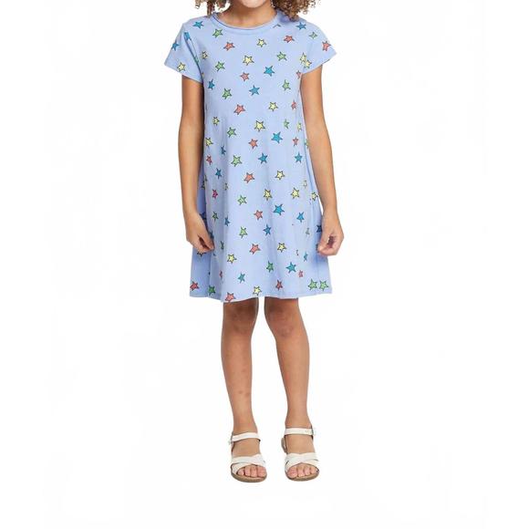 Chaser | Dresses | New Chaser Colored Stars Dress In Blue Hydrangea ...